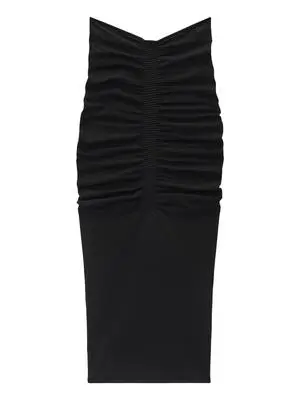 Alexander Wang Ruched Maxi Skirt - Black