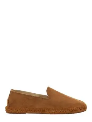 Manebí Suede Espadrille Flats - Brown