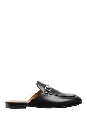 Gucci Leather Horsebit Slip-on Flats - Nero