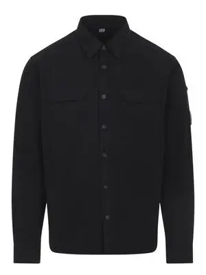 C.P. COMPANY C. P. Company Pocket Detail Shirt - Black