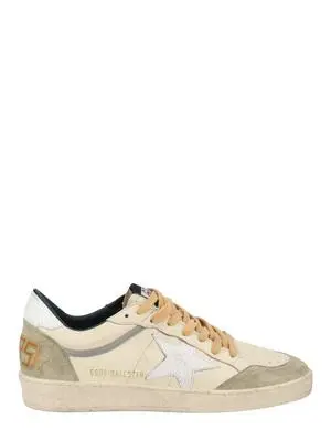 GOLDEN GOOSE Ball Star Distressed Leather Sneakers - Multicolour