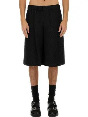 Alexander McQueen Skull Jacquard Shorts - Black