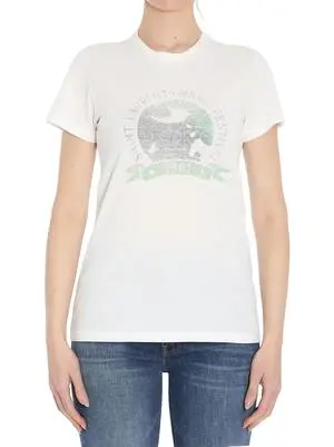 Saint Laurent 1961" Graphic T-shirt - Beige
