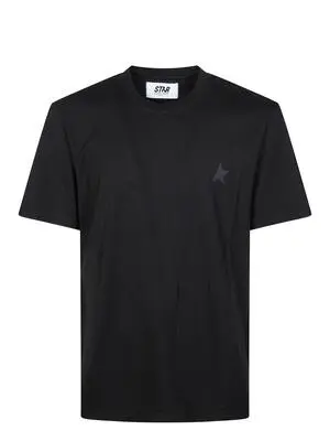 GOLDEN GOOSE Star Print Crew Neck T-shirt - Nero