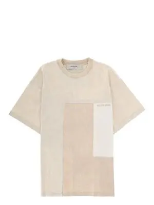 GOLDEN GOOSE Golden Goose Men's Oversized Patchwork Graphic Crewneck T-Shirt