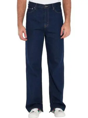 Gucci GUCCI Embroidered Jeans Blue