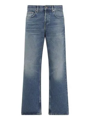 GOLDEN GOOSE Medium Wash Loose Fit Jeans - Blue