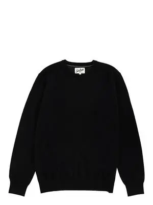 MC2 SAINT BARTH Crew Neck Wool-blend Sweater - Black