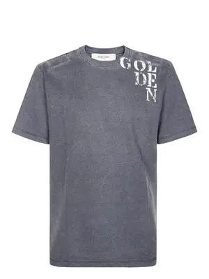 GOLDEN GOOSE Script Graphic T-shirt - Blu