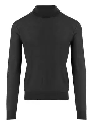 Saint Laurent Wool Turtleneck Sweater - Black