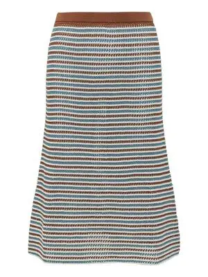 Marni Striped Knit Midi Skirt - Multi