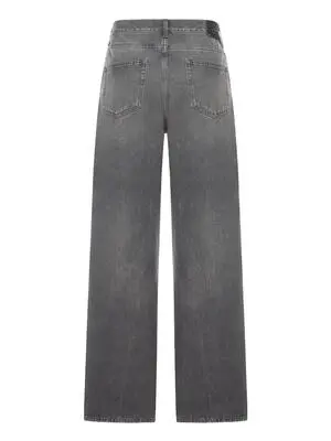 GOLDEN GOOSE Vintage Iron Wash Paint-rocker Jeans - Grey