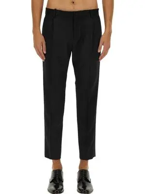 Dolce & Gabbana Classic Gabardine Tuxedo Pants For - Black