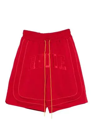 Rhude Collegiate Mesh Shorts - Red