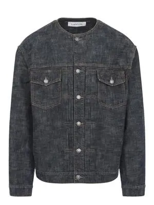 LANVIN Buttoned Denim Jacket - Blue