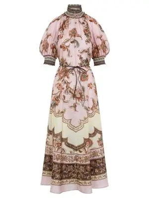 Zimmermann Billow Silk Maxi Dress - Multicolour