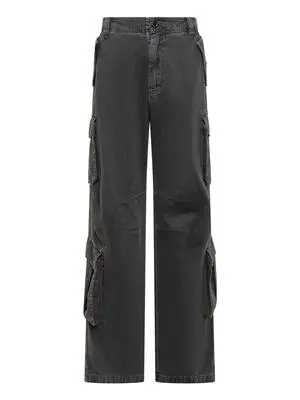 Dolce & Gabbana Logo Embellished Wide Leg Trousers - Nero