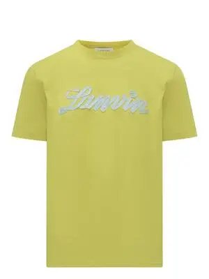 LANVIN Embroidered Logo T-shirt - Chamomile