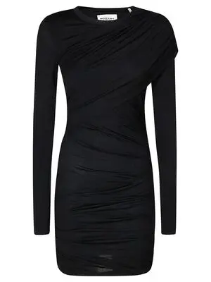 Isabel Marant Étoile Denise" Ruched Knit Dress - Nero