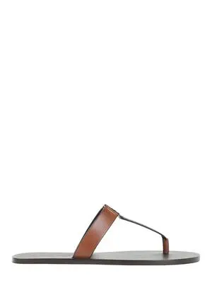 SAINT LAURENT SAINT LAURENT Leather Flat Sandals