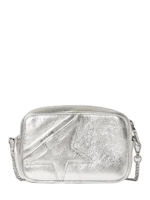 GOLDEN GOOSE Golden Goose Mini Star Cross Body Handbag Silver