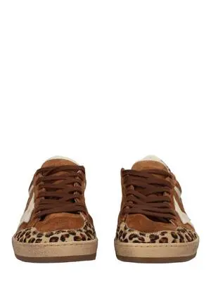 GOLDEN GOOSE Ball Star Leopard-print Sneakers - Multicolour