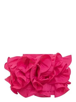 Rochas Ruffled Mini Shorts - Bright Pink
