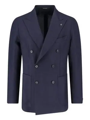 Tagliatore Double-breasted Blazer - Blue