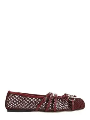 Gucci Horsebit Ballet Flats - Red