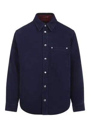 Gucci Reversible Denim Flannel Shirt - Blue