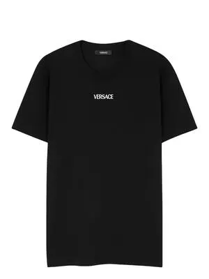 Versace Signature Logo T-shirt Size - Black
