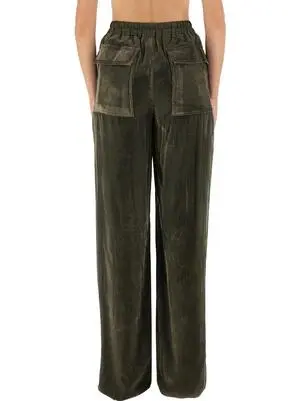 Rick Owens Dietrich Silk Blend Pants - Green