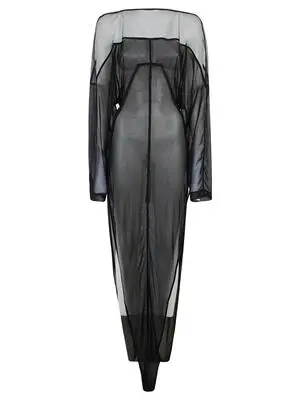 Rick Owens Sheer Maxi Gown - Black