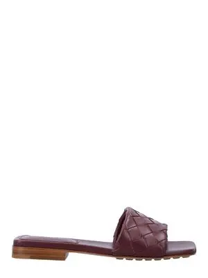 Bottega Veneta Parco Flat Mule - Red