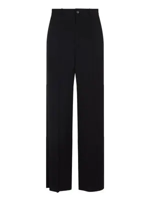Balenciaga Fluid Twill Tailored Pants - Black