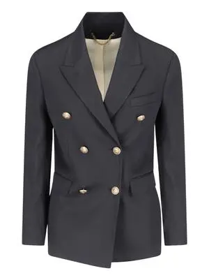 GOLDEN GOOSE GOLDEN GOOSE Double-Breasted Wool Blazer With Gold-Tone Button Detailing