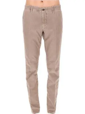 Incotex Slim Fit Cotton Blend Trousers - Beige