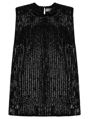 GOLDEN GOOSE Sequined Mini Dress - Black