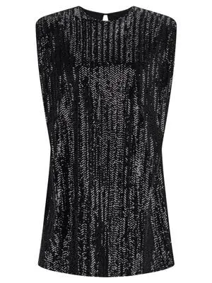 GOLDEN GOOSE Sequined Mini Dress - Black