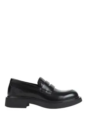 Gucci Enki Calf Leather Loafers - Black