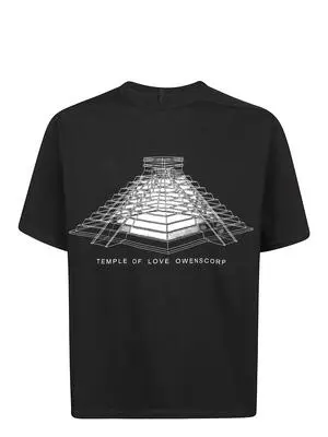 Rick Owens Graphic Crew Neck T-shirt - Black