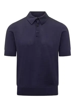 Dolce & Gabbana Short Sleeve Polo Shirt - Blu