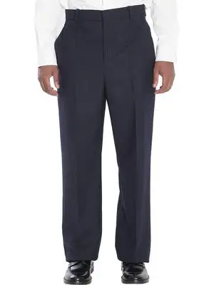 Saint Laurent Wool Tailored Trousers - Blue