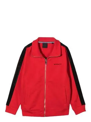 Givenchy Zip-up Cardigan With Logo Detail - Red