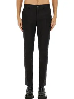 Dolce & Gabbana Cotton Tailored Pants - Black