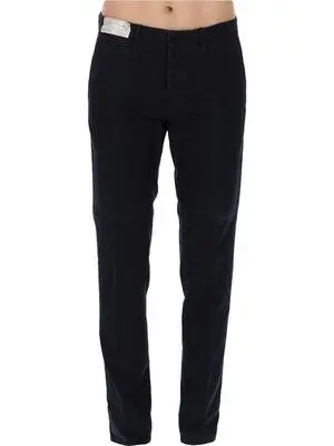 Incotex Premium Cotton Jeans With Signature Logo - Black