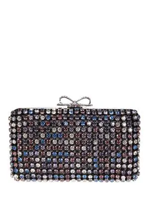 SELF-PORTRAIT Crystal Embellished Clutch Bag - Multicolor