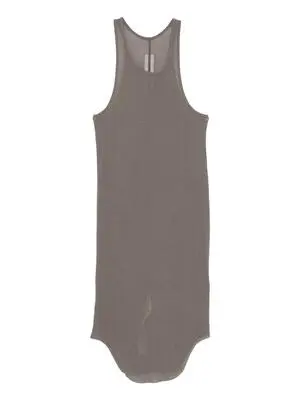 Rick Owens Ribbed Texture Sleeveless Top Size - Grey