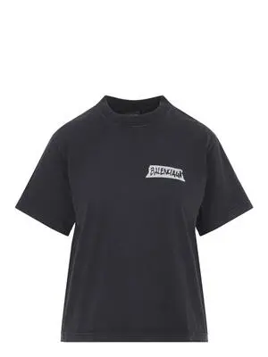 Balenciaga Medium Fit T-shirt - Black