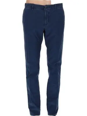 Incotex Tailored Stretch Cotton Trousers - Blue